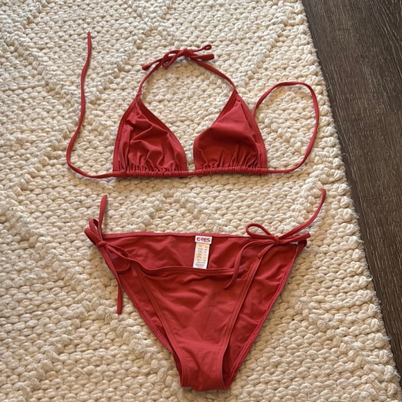 Eres | Swim | Eres Nantucket Red Triangle Bikini Set | Poshmark